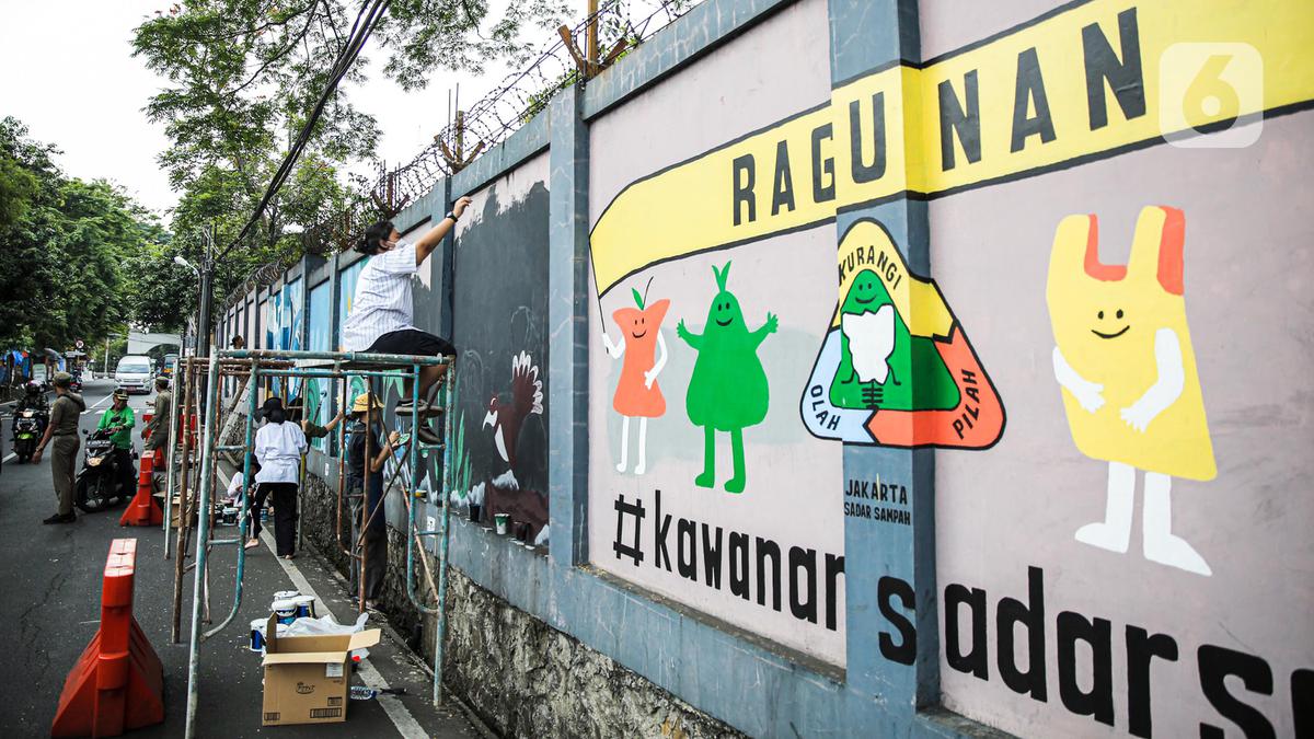 Mural Karya Seniman Percantik Kawasan Ragunan - Foto Liputan6.com