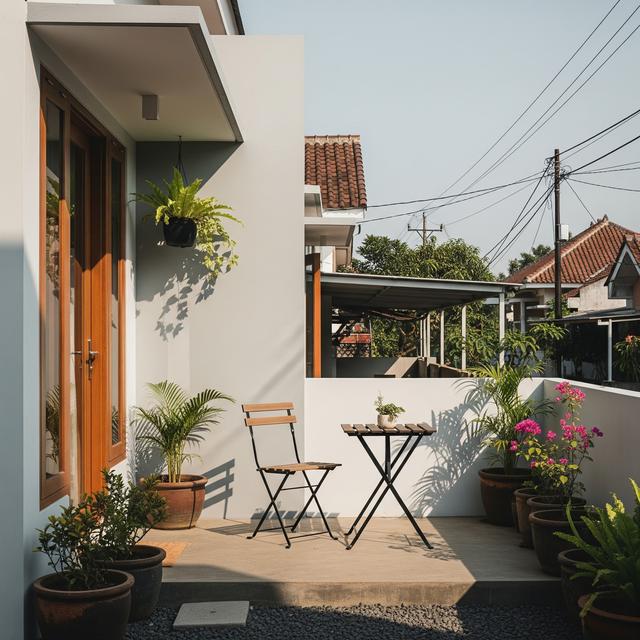 9 Ide Teras Mini ala Kafe Kekinian Tanpa Boros, Bikin Betah di Rumah