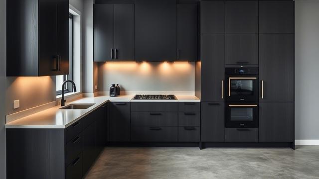 5 Inspirasi Dapur Minimalis Warna Hitam, Simpel dan Elegan