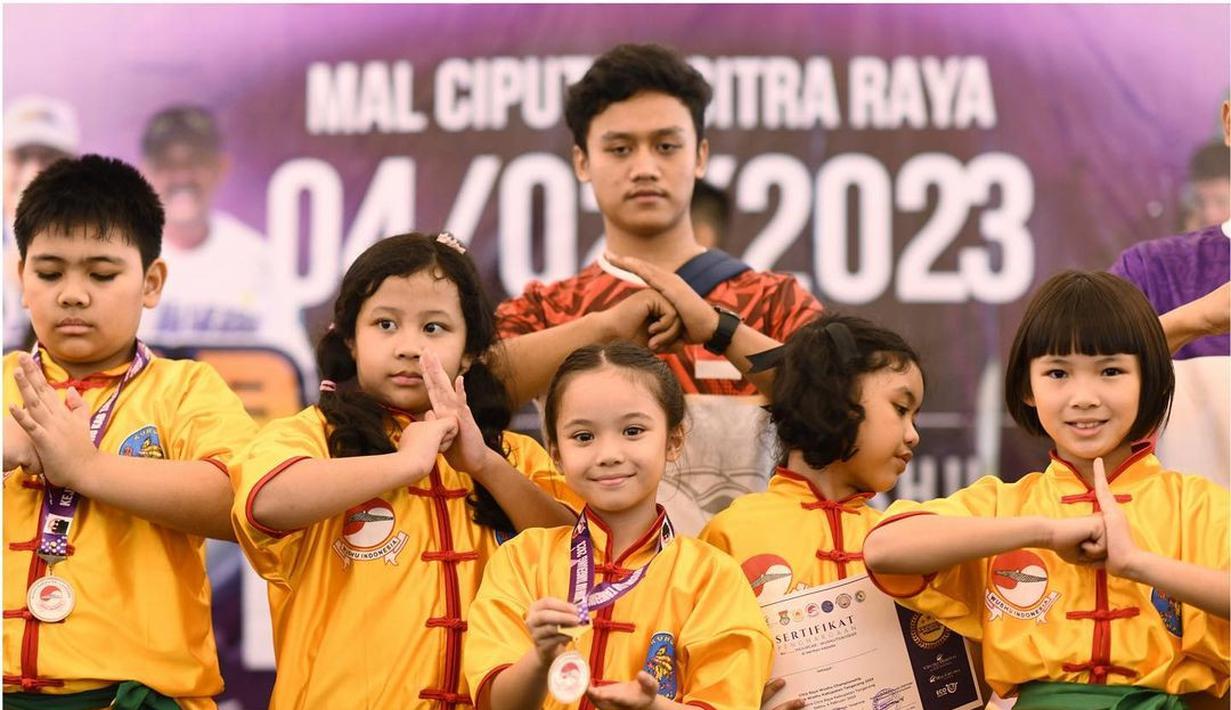 Potret Gempi Anak Gading Marten dan Gisel Juara Kompetisi Wushu - Photo ...