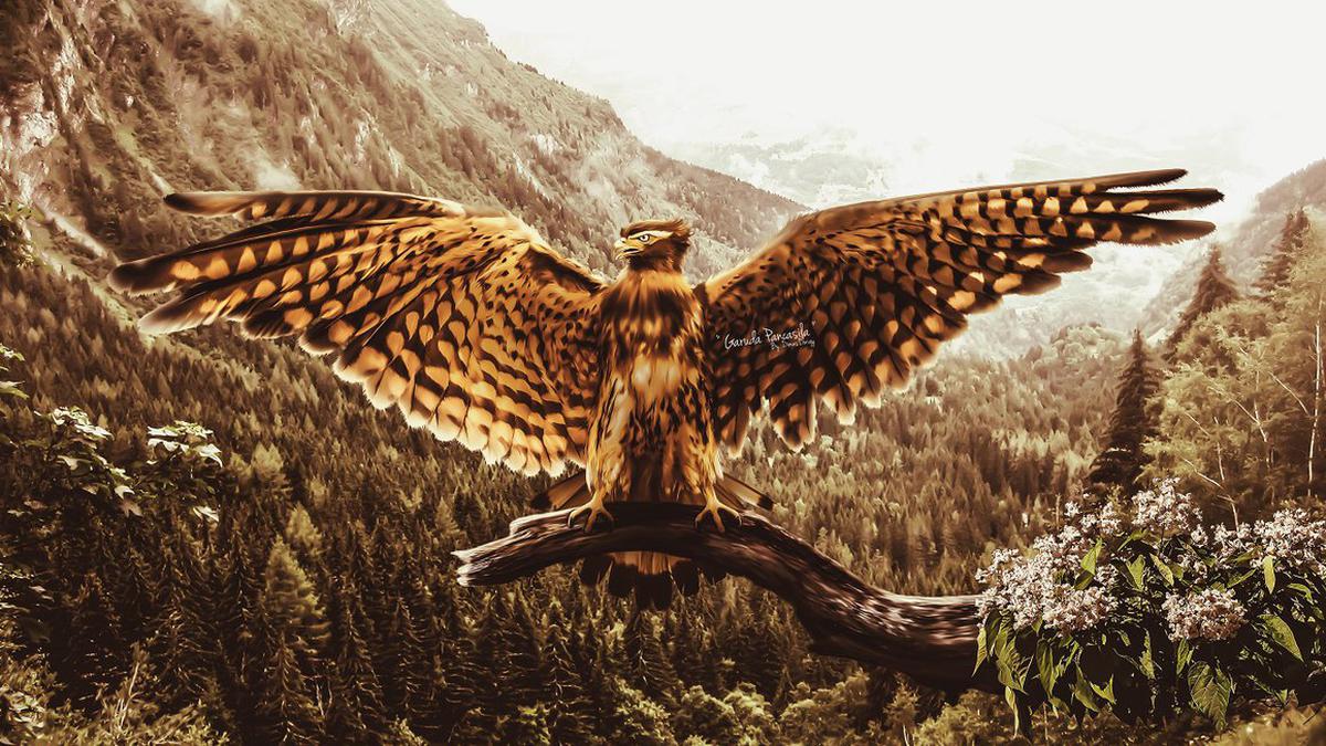 Garuda Pancasila Perkasa di Tangan Seniman Indonesia