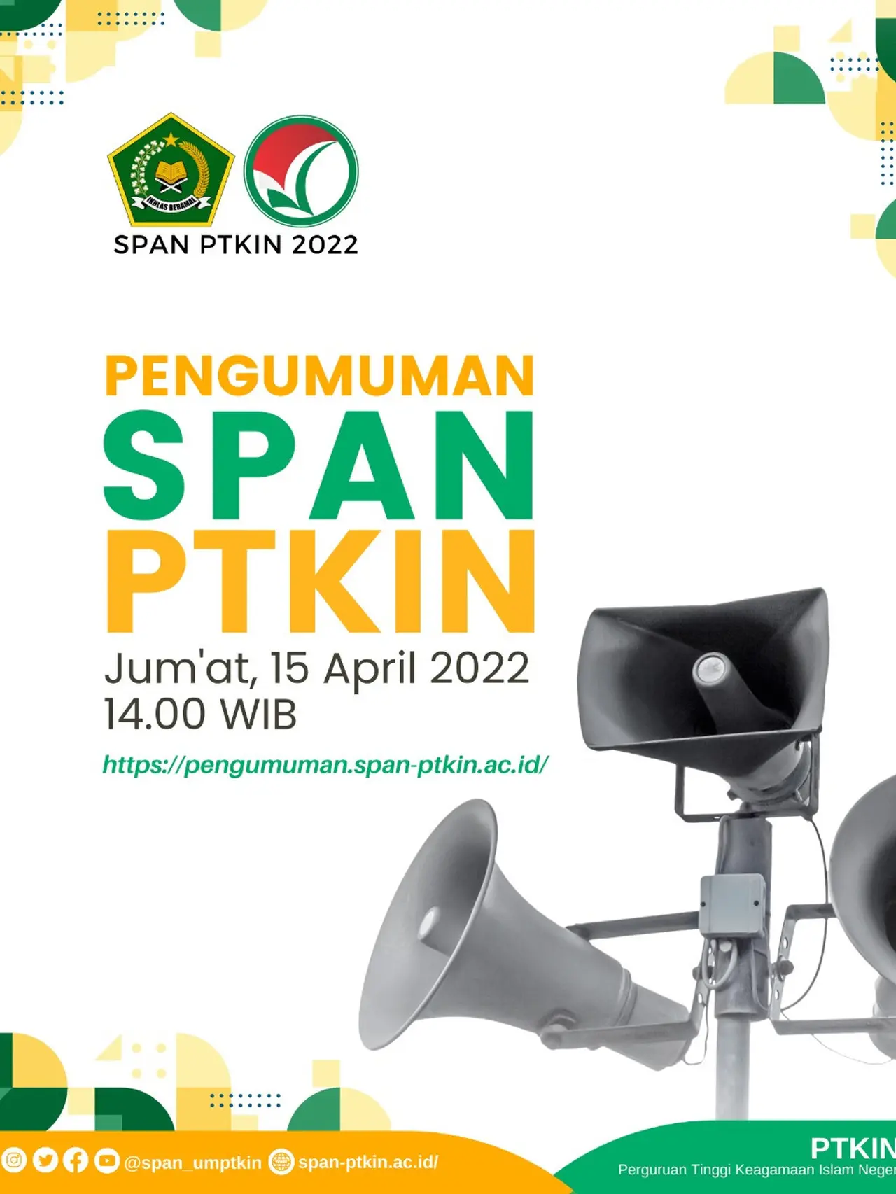 Simak, Cara Cek Pengumuman SPAN PTKIN 2025 dan Linknya - Regional ...