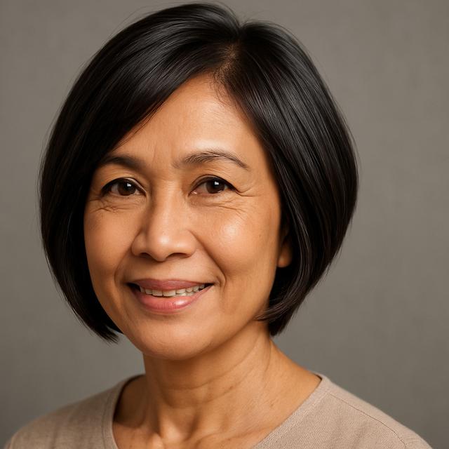 14 Model Rambut Bob Nungging Pendek untuk Ibu-ibu 50 Tahun di 2025 ...