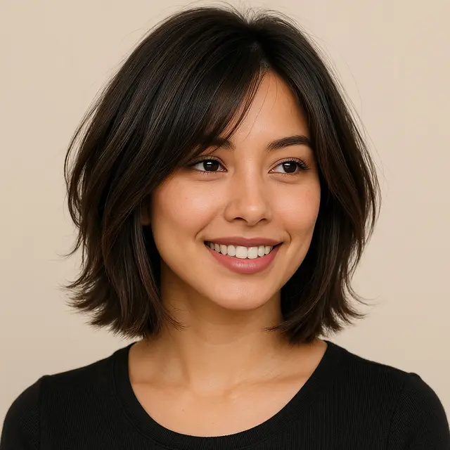 10 Inspirasi Model Rambut Bob Layer Sebahu Terpopuler, Tampil Lebih ...