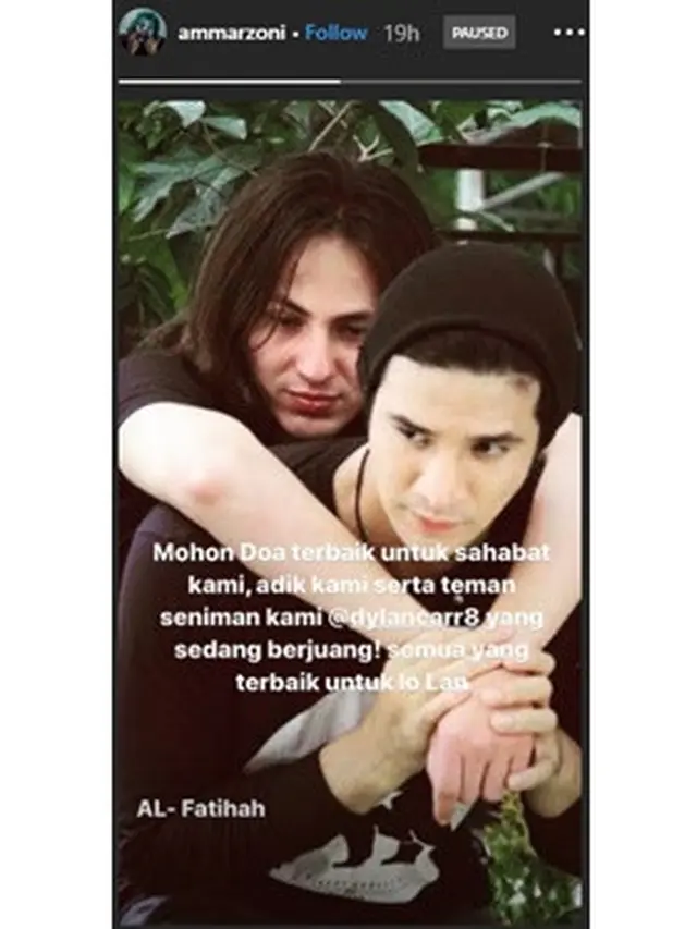 5 Ungkapan Doa Pemain Anak Langit Untuk Kesembuhan Dylan Carr - Hot ...