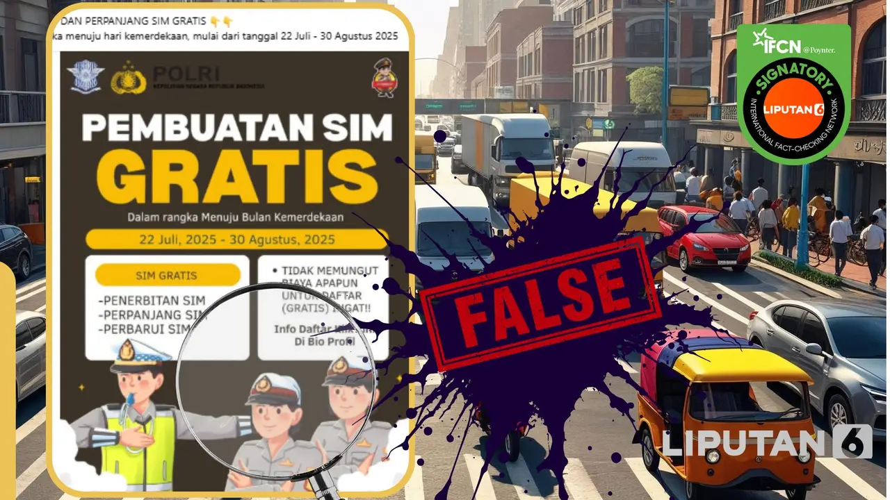 Cek Fakta: Tidak Benar Ini Link Pendaftaran Pembuatan dan Perpanjangan SIM Gratis - Cek Fakta ...