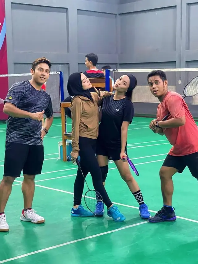 6 Potret Keseruan Lesti Kejora yang Rajin Main Badminton - Entertainment Fimela.com