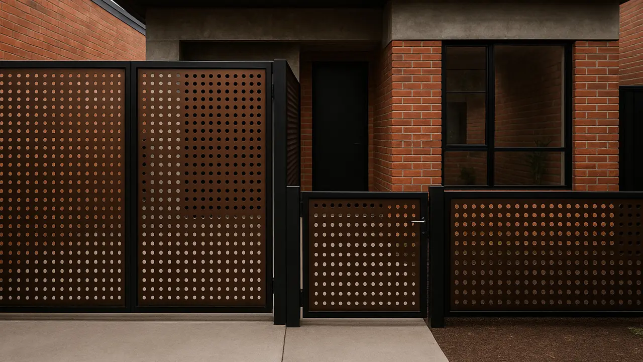 7 Model Rumah Minimalis dengan Pagar Roster yang Tren di 2025, Cocok ...