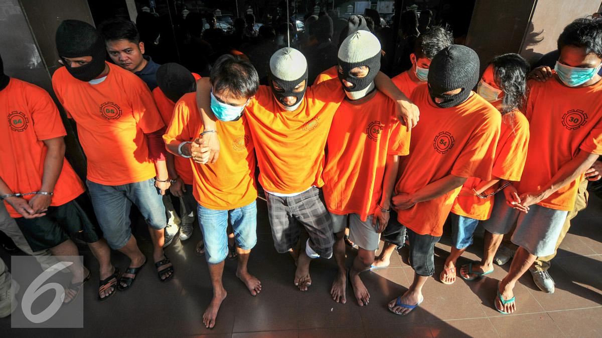 Polres Jakarta Selatan Ringkus Belasan Penjahat - Foto Liputan6.com