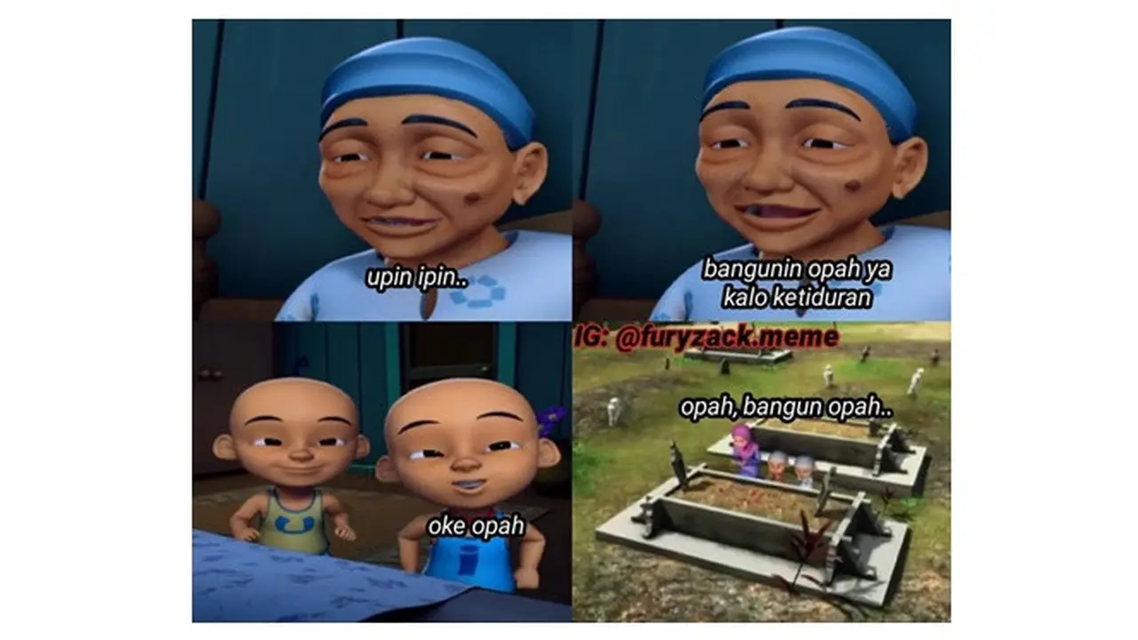 6 Meme Kocak Upin dan Ipin Bersama Opah Ini Bikin Senyum Kecut - Hot ...