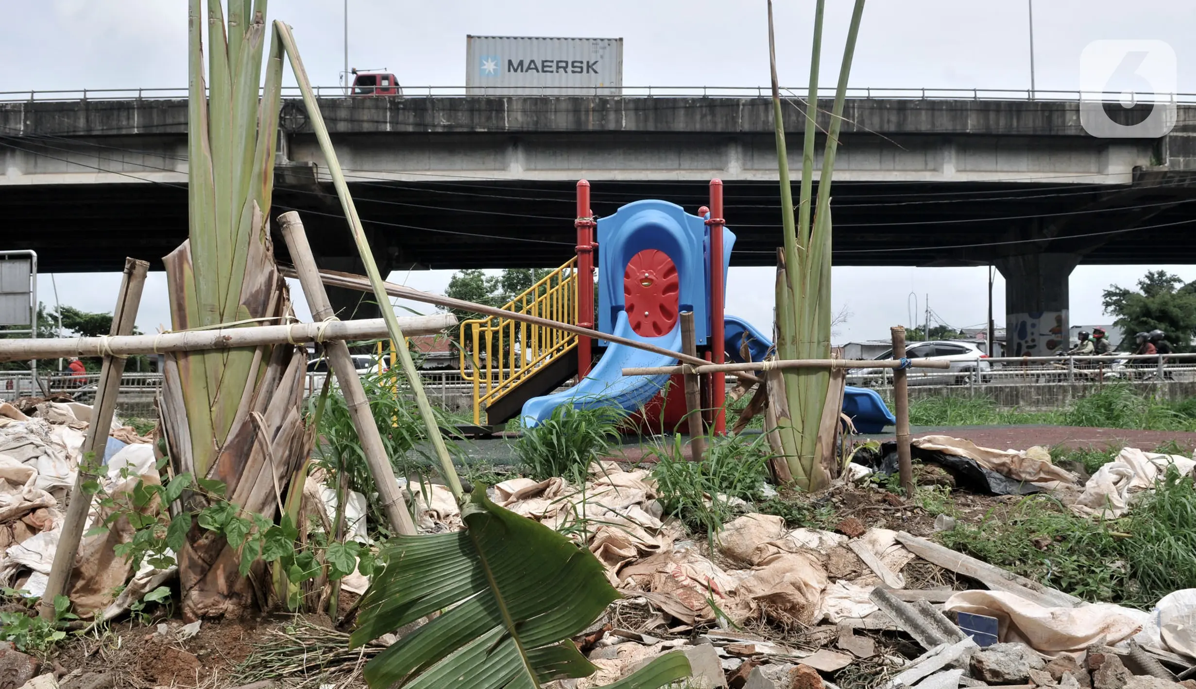 FOTO: Pembangunan Taman Kota Rawasari Terbengkalai - Foto Liputan6.com