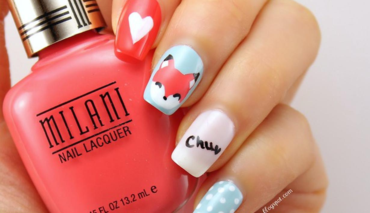 Inspirasi Kutek Bentuk Cinta Bikin Jari Makin Cantik Mengesankan ...