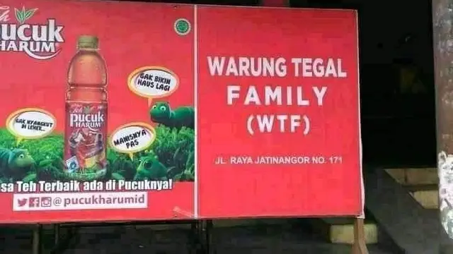 6 Tulisan Nyeleneh di Spanduk Warung Nasi Ini Bikin Pembeli Tepuk Jidat - Hot Liputan6.com