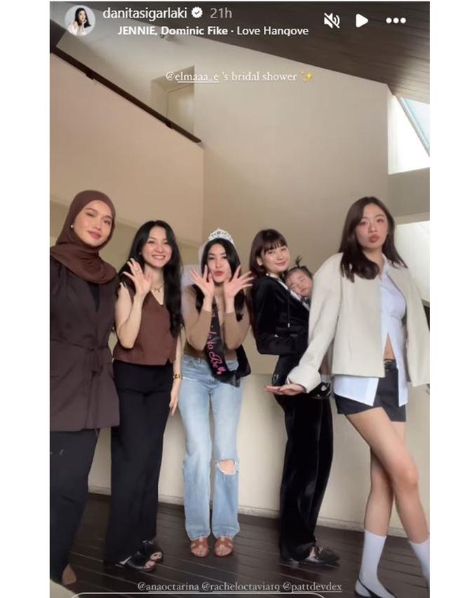 6 Potret Reuni Girlband Princess di Bridal Shower Elma Agustin, Dipuji ...