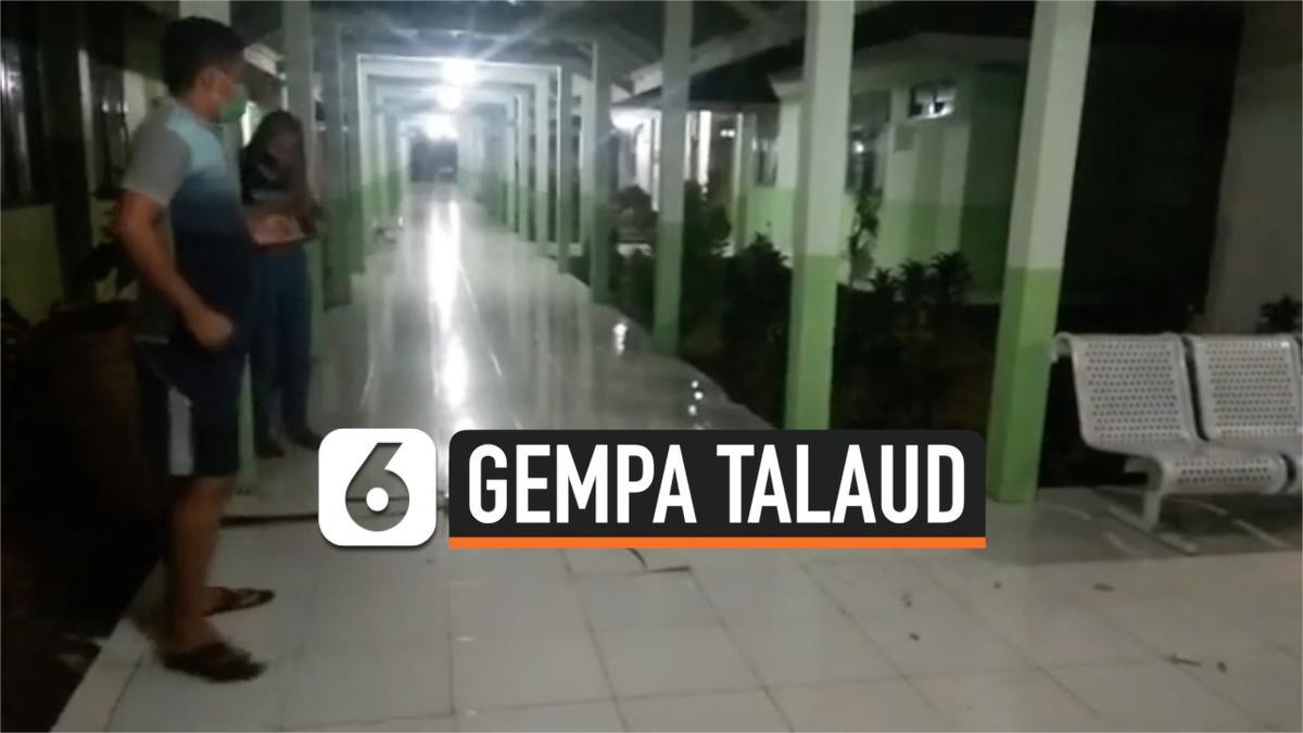 VIDEO: Imbas Gempa Talaud, Dinding dan Lantai RSUD Retak-retak