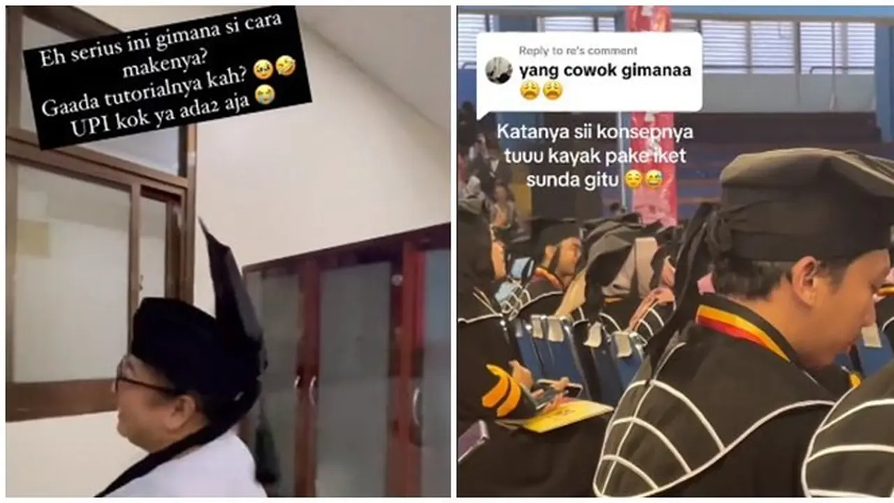 Model Topi Toga Wisuda UPI 2023 Viral, Cara Pakainya Bikin Bingung ...