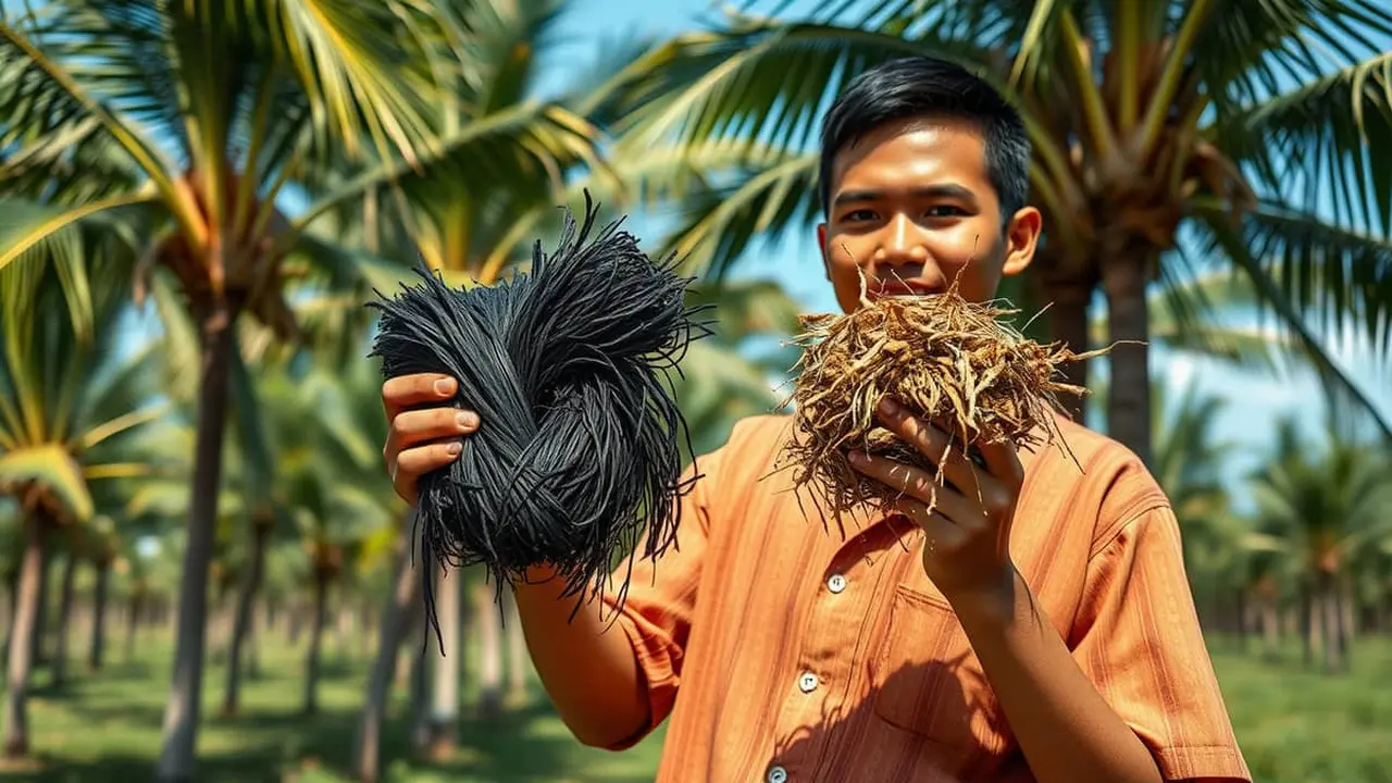 Perbedaan Ijuk dan Sabut Kelapa, Karakteristik, Manfaat, dan Penggunaan ...