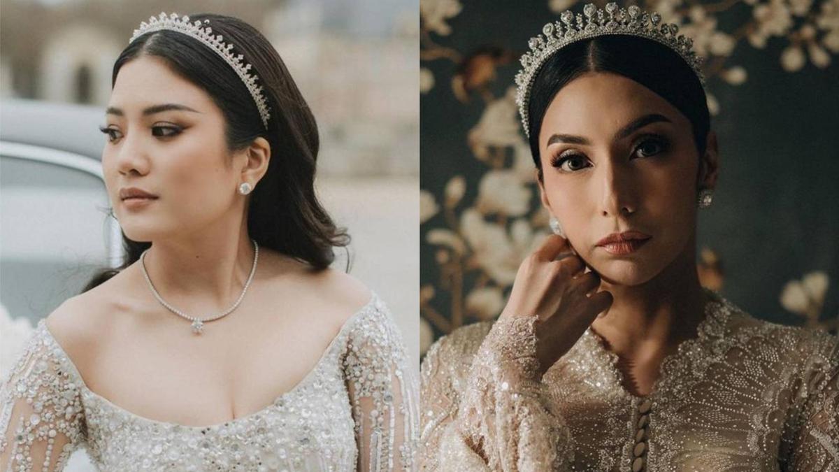 6 Potret Menawan Public Figure Pakai Mahkota di Hari Pernikahan Bak ...