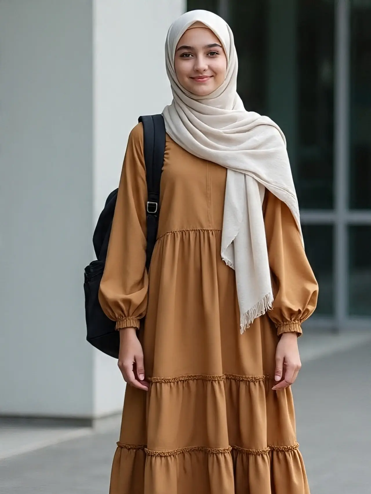 7 Inspirasi Gamis Remaja yang Stylish dan Kekinian, Cocok untuk Hangout ...