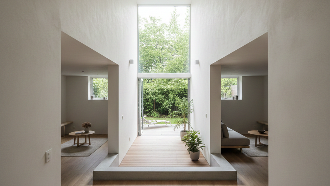 7 Model Rumah Mungil dengan Void Vertikal agar Hunian Kecil Terasa ...