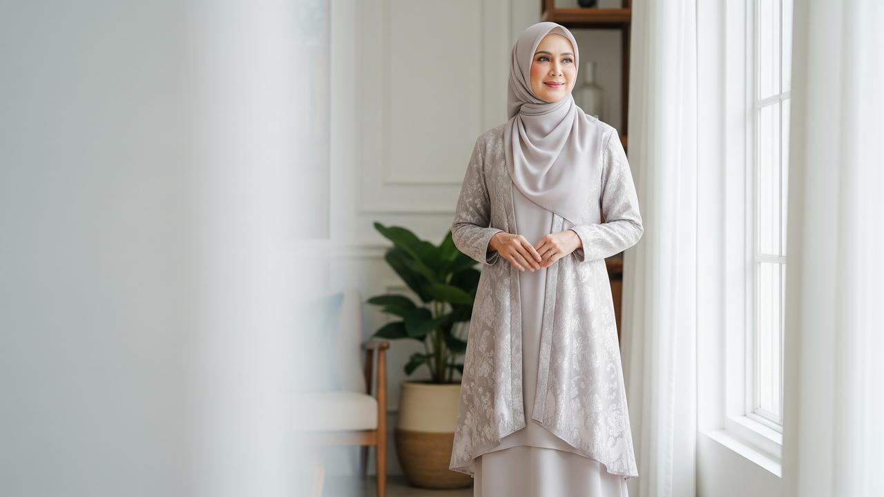 8 Model Gamis Blazer Brokat yang Minimalis tapi Tetap Mewah untuk ...
