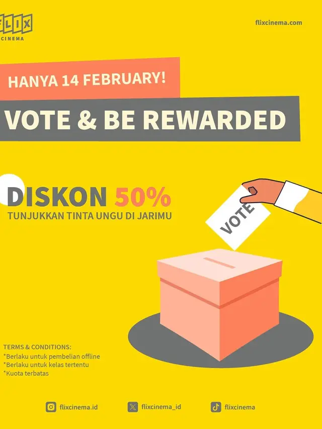 20 Promo Pemilu 2024, Jangan Golput Biar Dapat Banyak Diskon - Hot ...