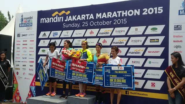 Triyaningsih Juarai Jakarta Marathon 2015, Agus Prayogo Runner-up ...