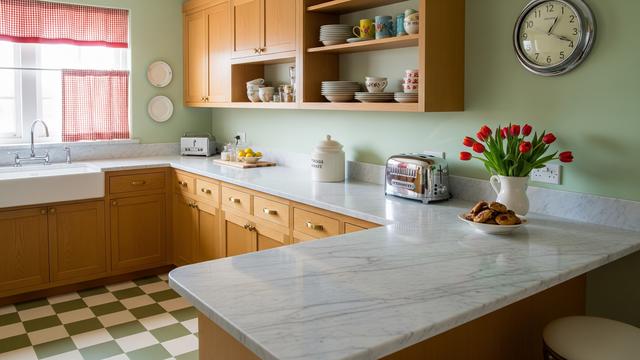 8 Inspirasi Desain Meja Dapur Retro, Gaya Klasik yang Timeless
