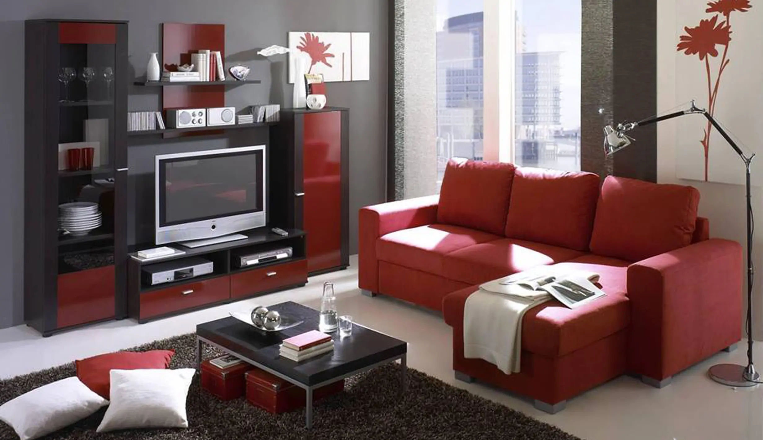 Kursi Sofa Nuansa Merah Bikin Ruang Rumah Makin Epik & Menarik - Photo ...