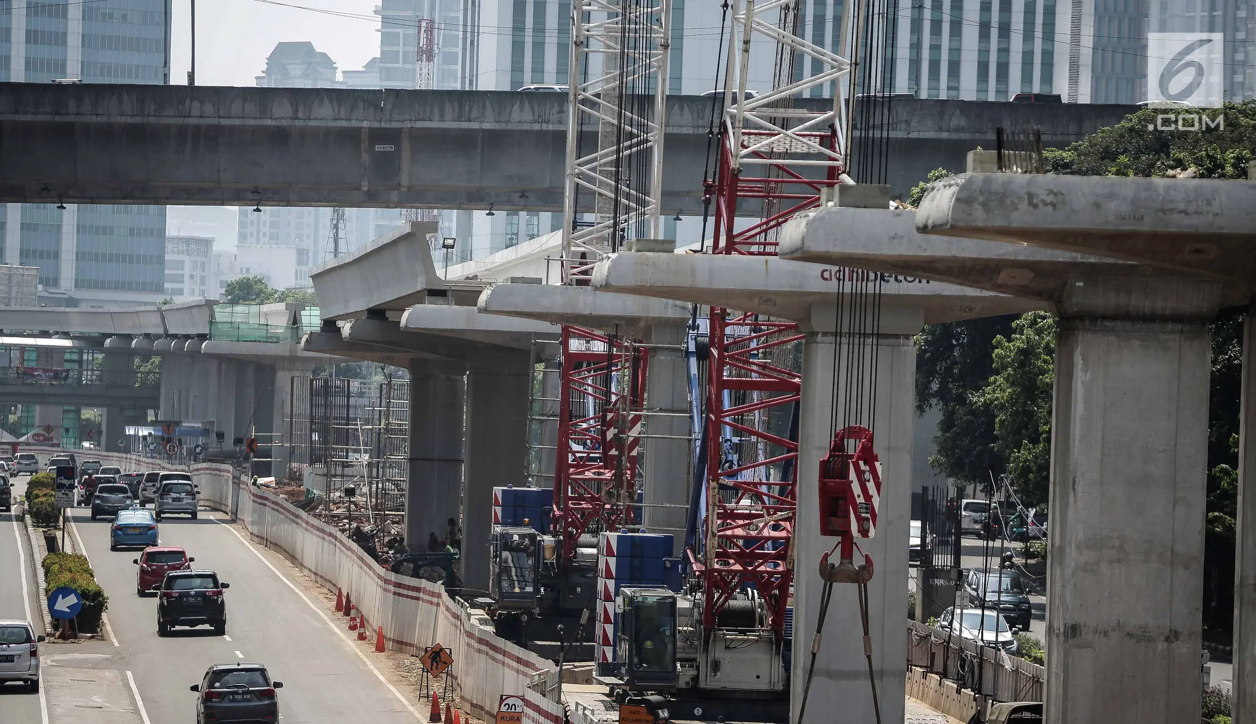 FOTO: Mengintip Perkembangan Proyek LRT Cawang-Dukuh Atas - Foto ...