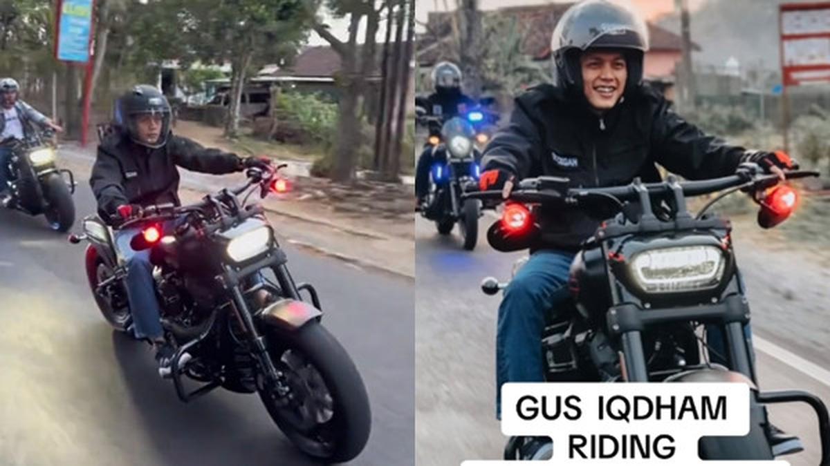 Gus Iqdam Riding Naik Harley-Davidson di Malang, Gayanya sudah Anak ...