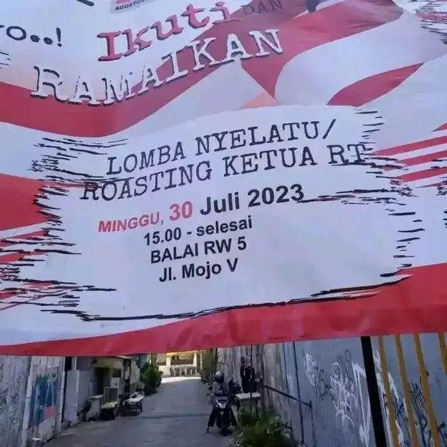 6 Banner Pemberitahuan Ada Lomba Ini Nyeleneh Banget Kocak Hot