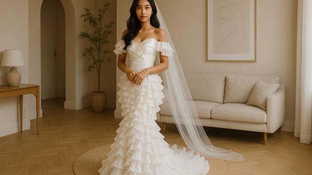 7 Model Gaun Nikah, Punya Luna Maya Jadi Sorotan