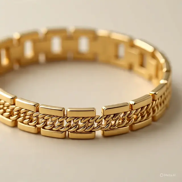 9 Gelang Emas Model Rantai Jam yang Lagi Tren 2025, Tampil Mewah Tiap ...
