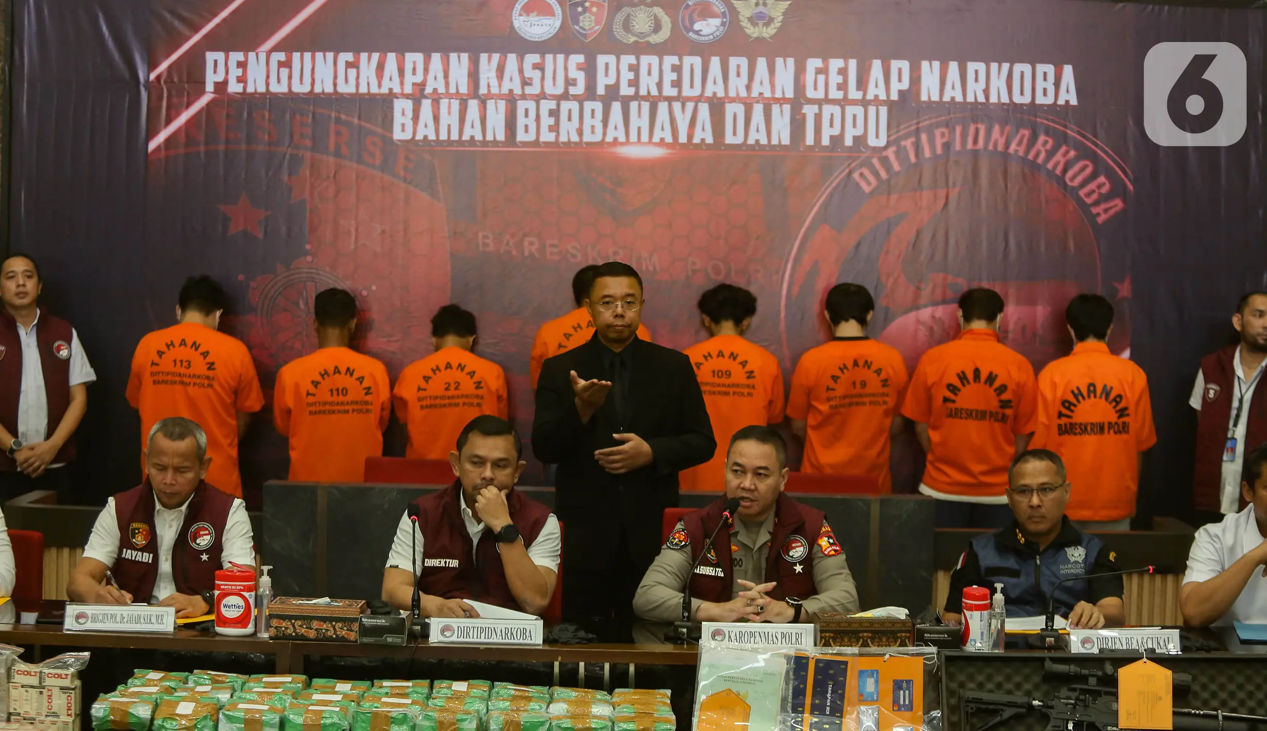 Bareskrim Bongkar Peredaran Sabu 157 Kg Jaringan Internasional - Foto Liputan6.com