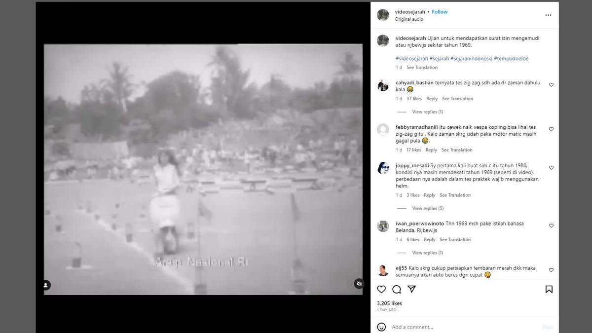 Siapa Sangka, Ujian Zig-Zag untuk Mendapatkan SIM Motor Sudah Ada pada Tahun 1969 - Otomotif ...