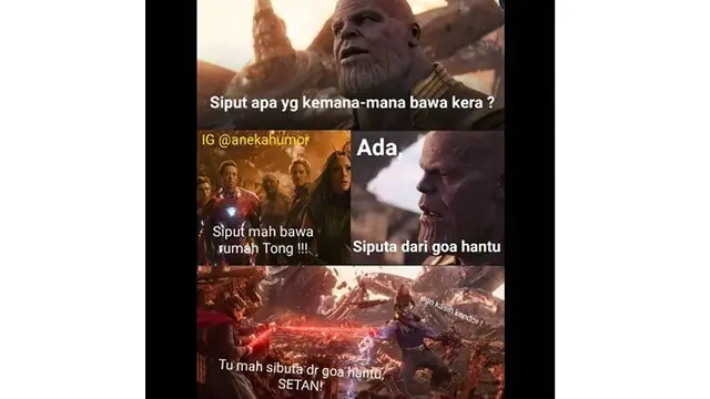 6 Meme Tebak-Tebakan ala Thanos Ini Bikin Geregetan - Hot Liputan6.com