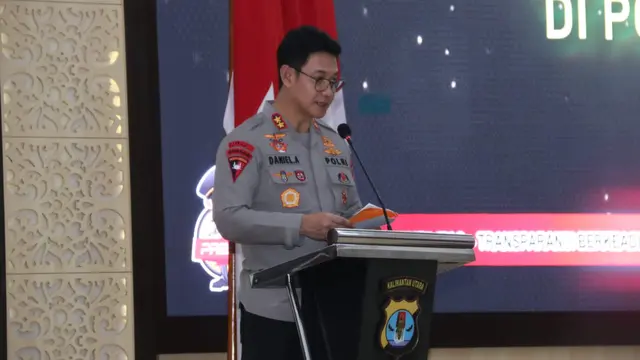 Kapolda Irjen Pol Daniel Adityajaya Pimpin Upacara Penyerahan Jabatan Dirpamobvit Polda Kaltara ...