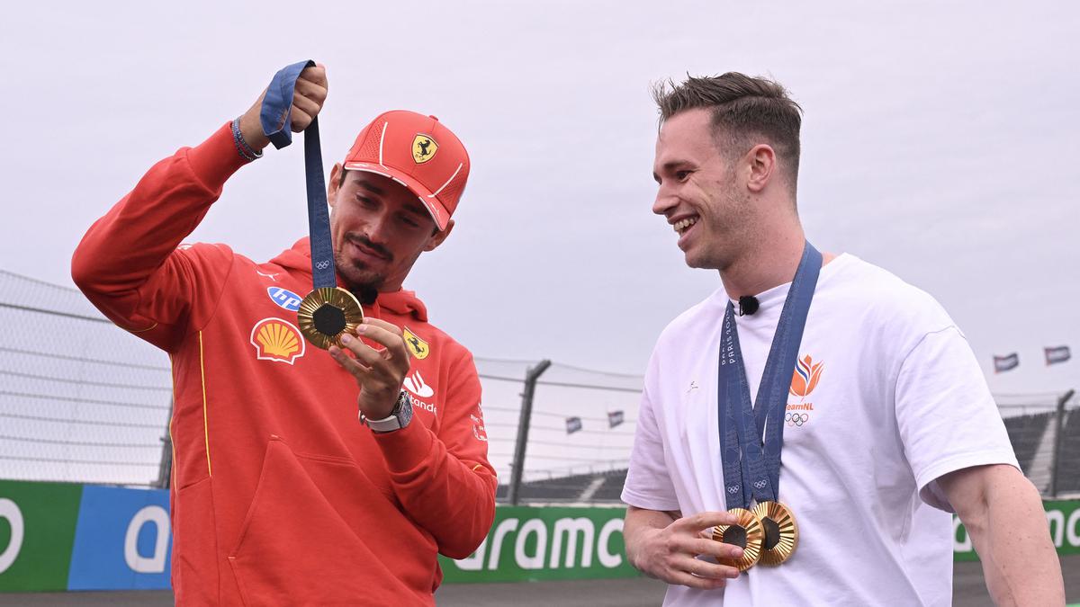 Foto: Charles Leclerc Sepedaan Bareng Raja Balap Sepeda Track Olimpiade ...
