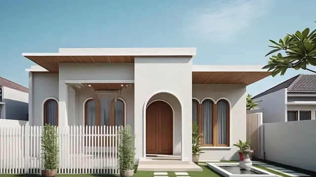 4 Gambar Rumah Minimalis Nuansa Islami dengan Halaman Depan yang Asri ...