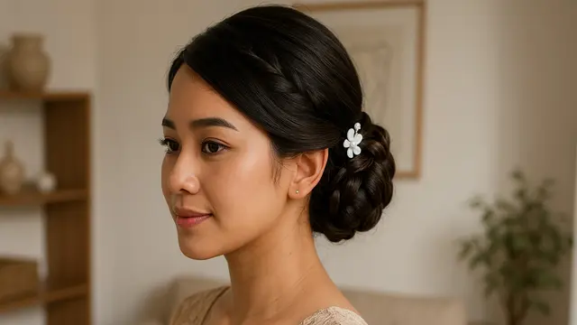 7 Model Sanggul Modern dengan Rambut Sendiri, Elegan Tanpa Hairpiece ...