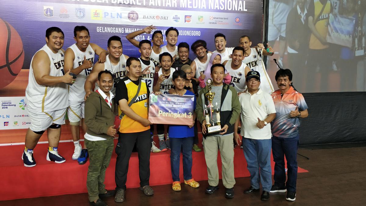 Tim Basket Emtek Peringkat Ketiga pada IBBAMNAS 2018