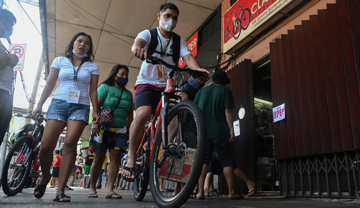 FOTO: Sepeda, Tren yang Kembali Populer Karena Corona di Filipina ...