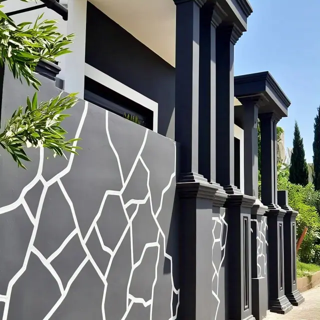 9 Inspirasi Warna Cat Rumah Hitam Putih Populer di 2025: Makin Tampak ...