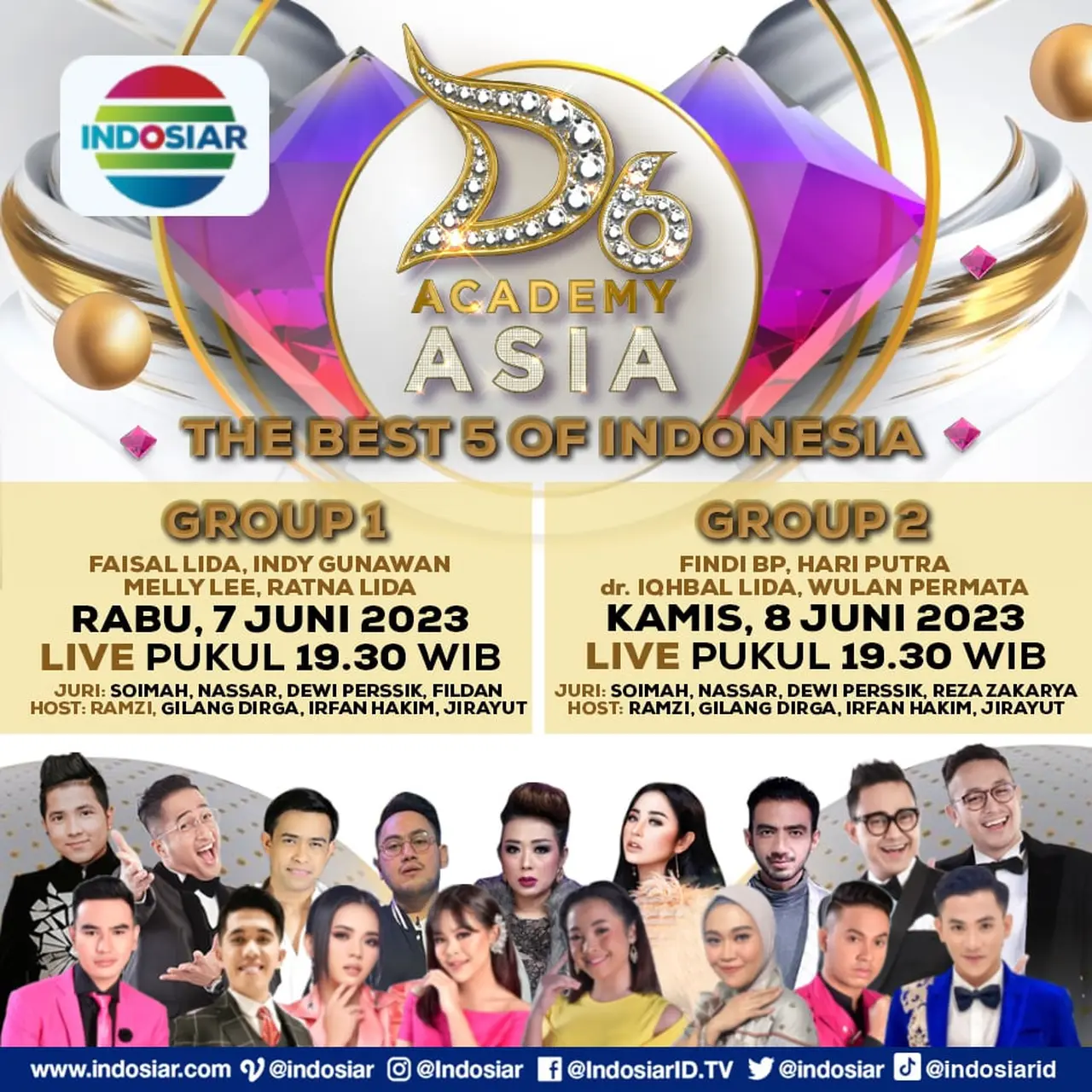5 Wakil Terbaik Indonesia Siap Bersaing Di Dangdut Academy Asia 6 Indosiar - ShowBiz Liputan6.com