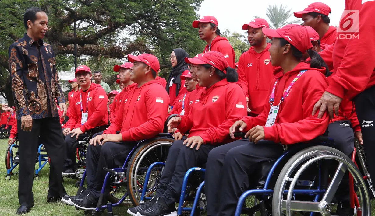 FOTO: Jokowi Lepas Atlet Asian Para Games 2018 di Istana - Foto ...