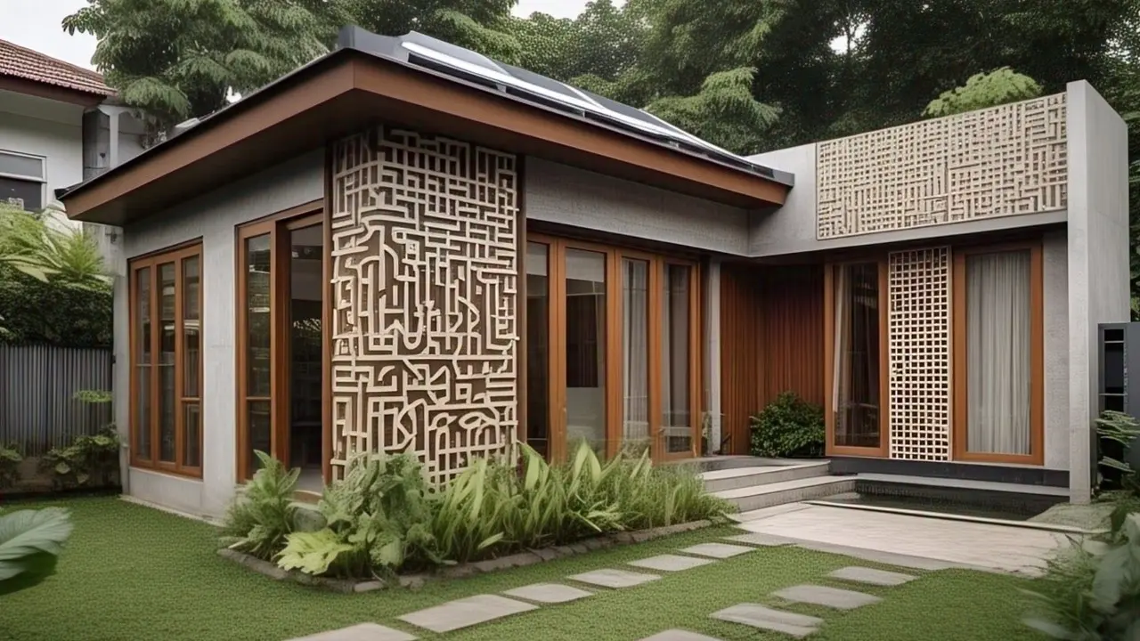 12 Ide Rumah Islami Minimalis dengan Pagar dan Taman Kecil Bernuansa ...