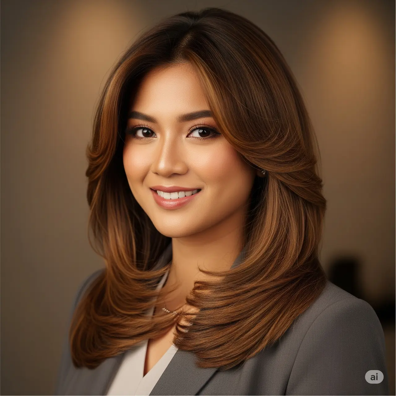 8 Inspirasi Model Rambut Layer Panjang untuk Wanita Karier Usia 25 di ...