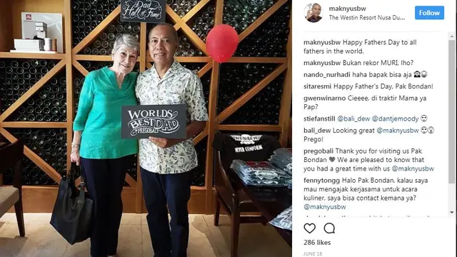 3 Momen Berduaan Bondan Winarno dalam Ratusan Unggahan Makanan ...