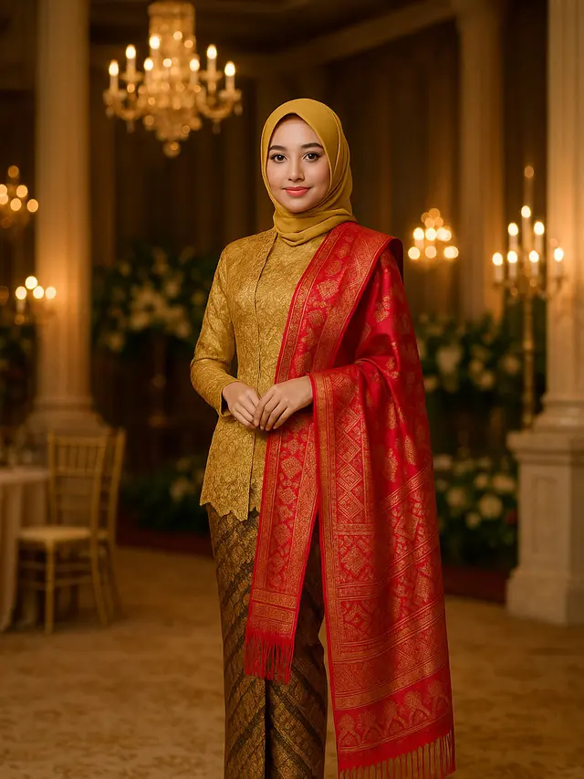 8 Model Kebaya dengan Selendang Bahu untuk Berbagai Acara - Hot ...